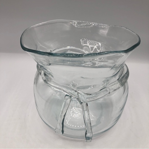 BLENKO | Accents | Blenko Clear Glass Vase Spitoon Shape Vessel Vintage ...